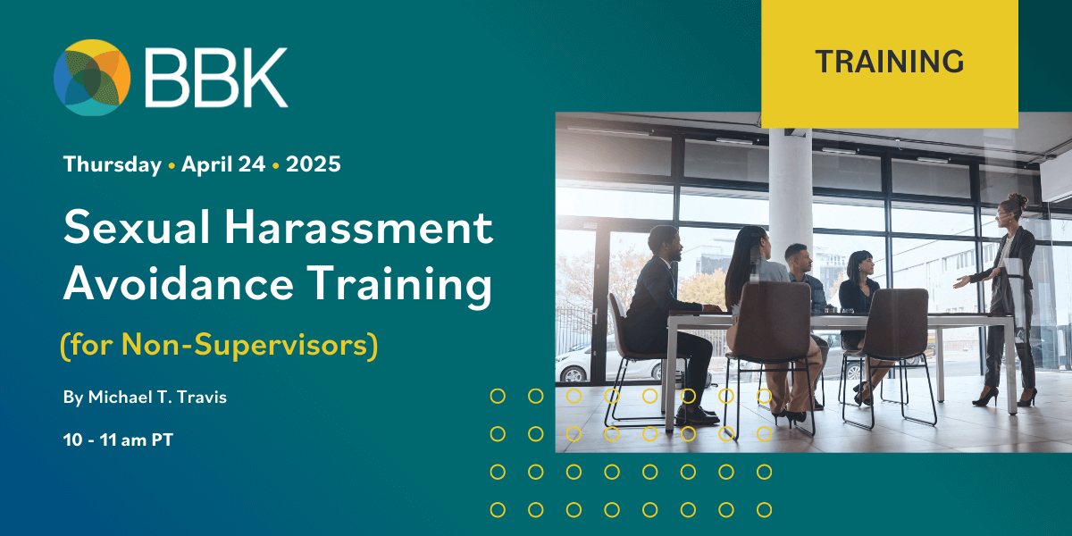 Sexual Harassment Avoidance Training for Non-Supervisors (1 hour)