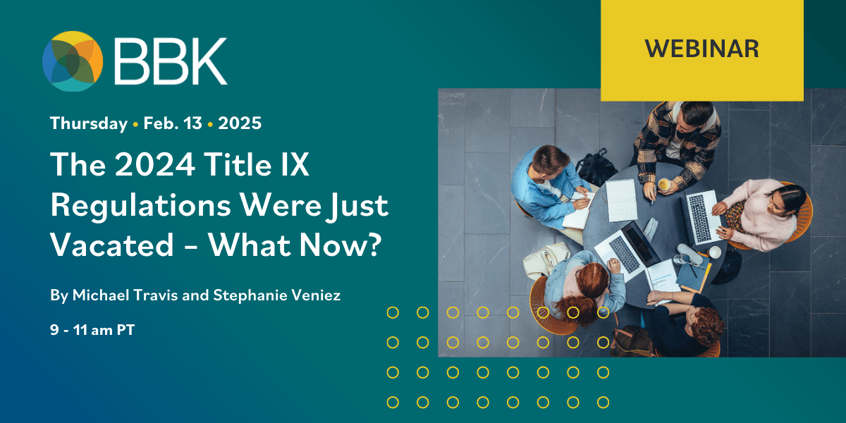 The 2024 Title IX Regulations Were Just Vacated – What Now?